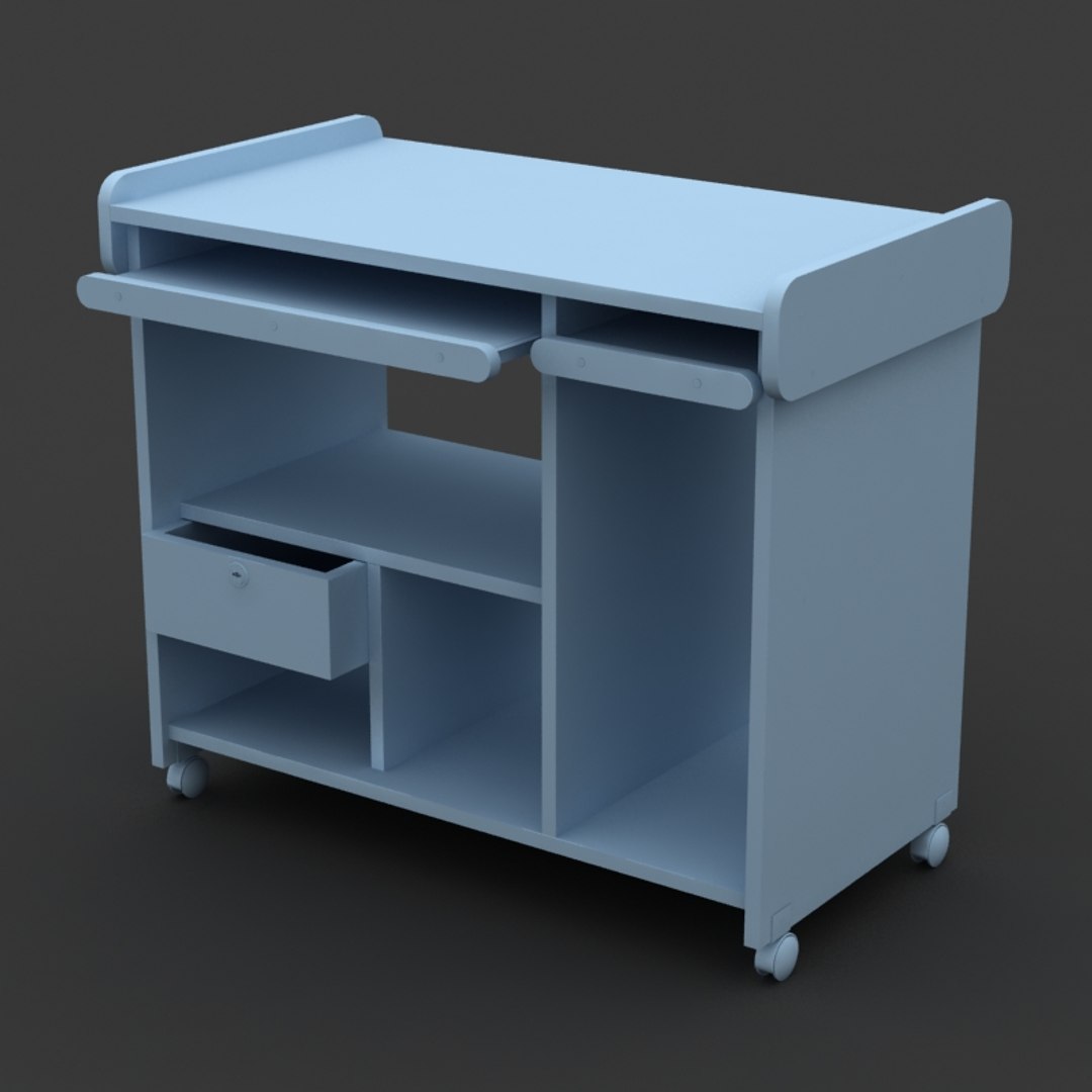 Computer Table 3d Model