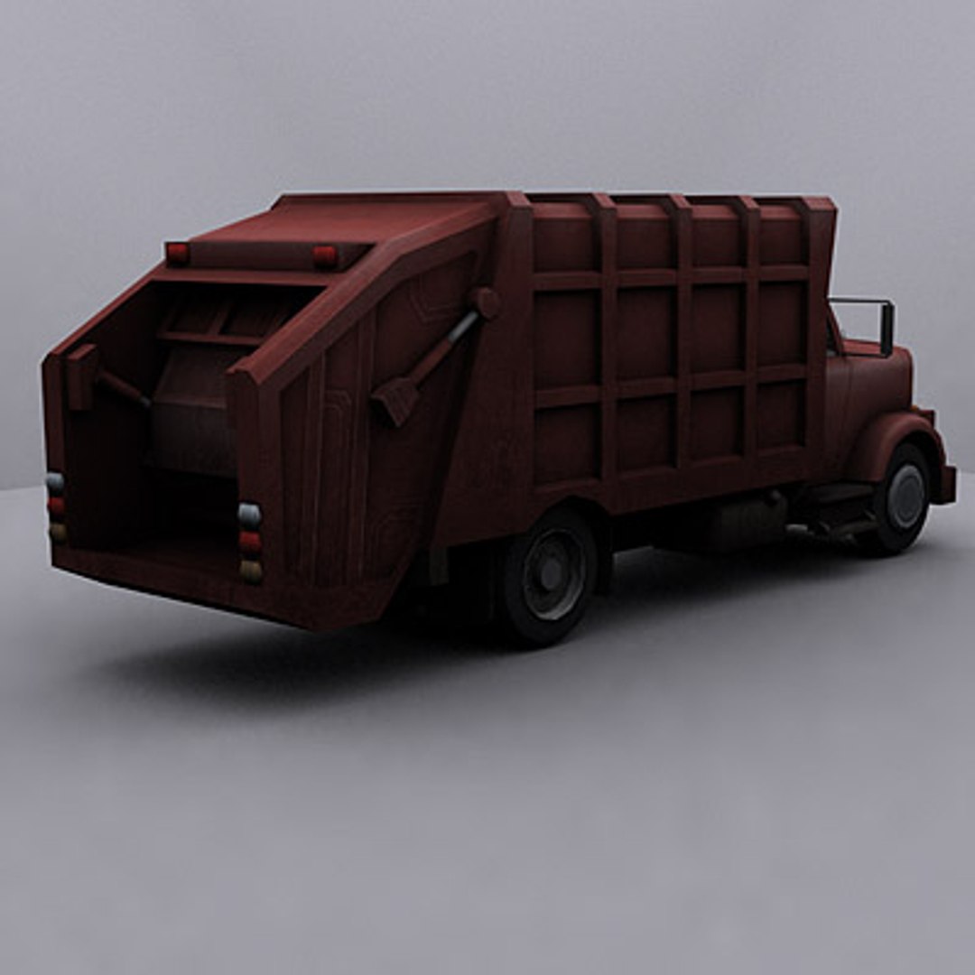 3d Ready Garbage Truck Model