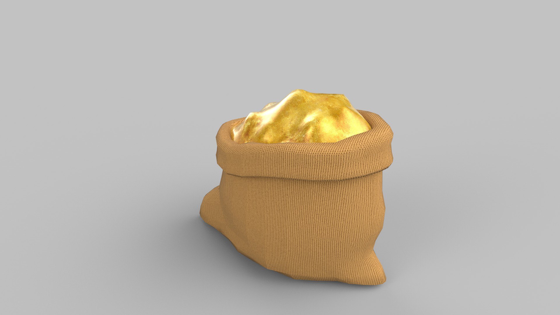 Sack Of Gold 3D Model - TurboSquid 1865133