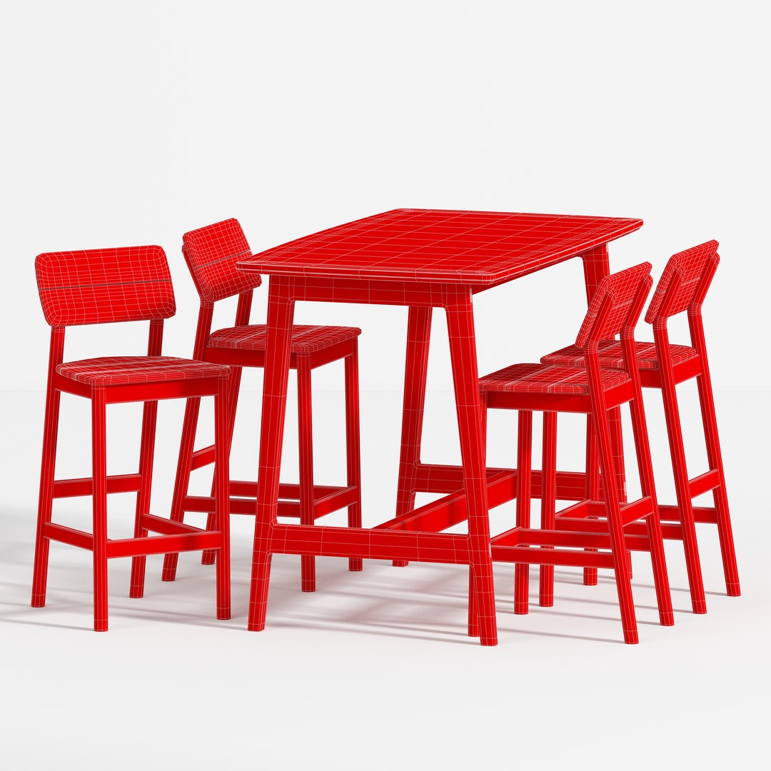 Table And Chair Case Tanso 3D - TurboSquid 2084123