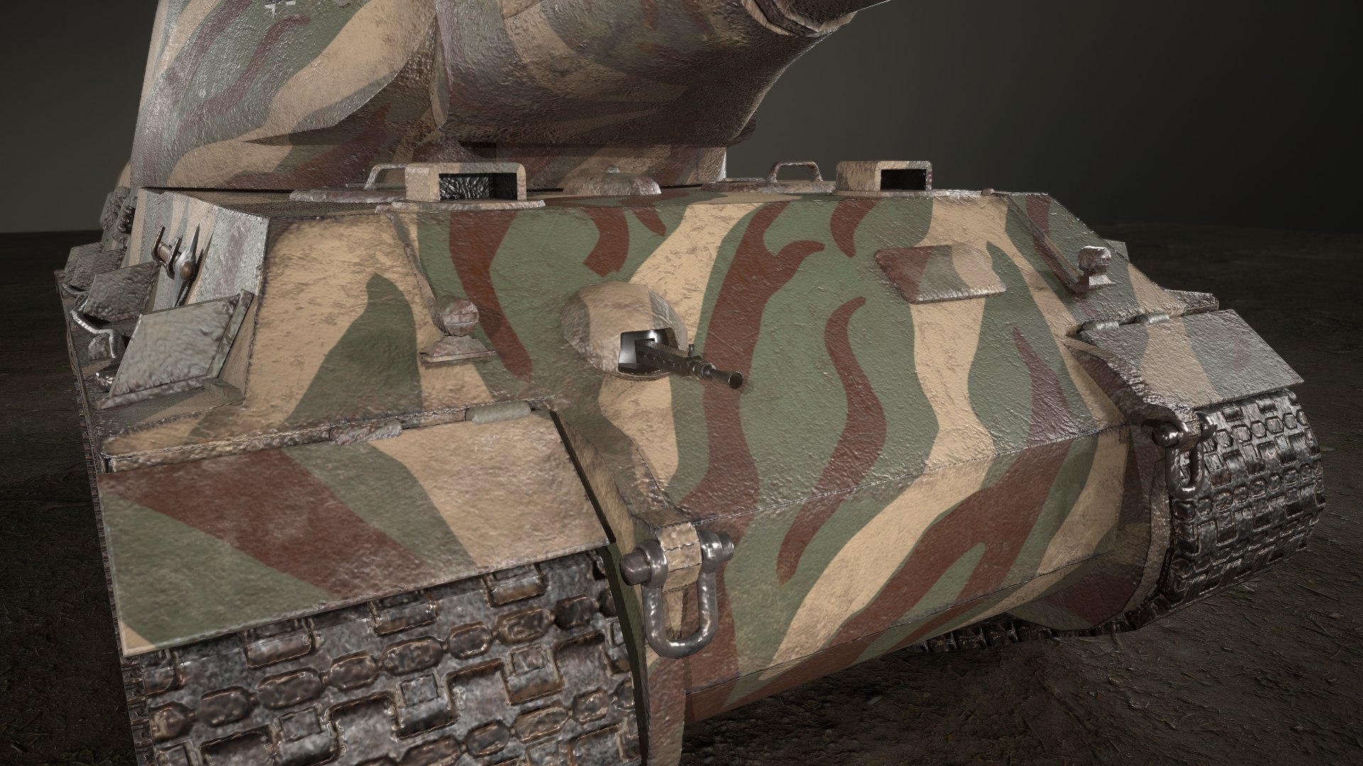 German panzer vii lowe model - TurboSquid 1426139