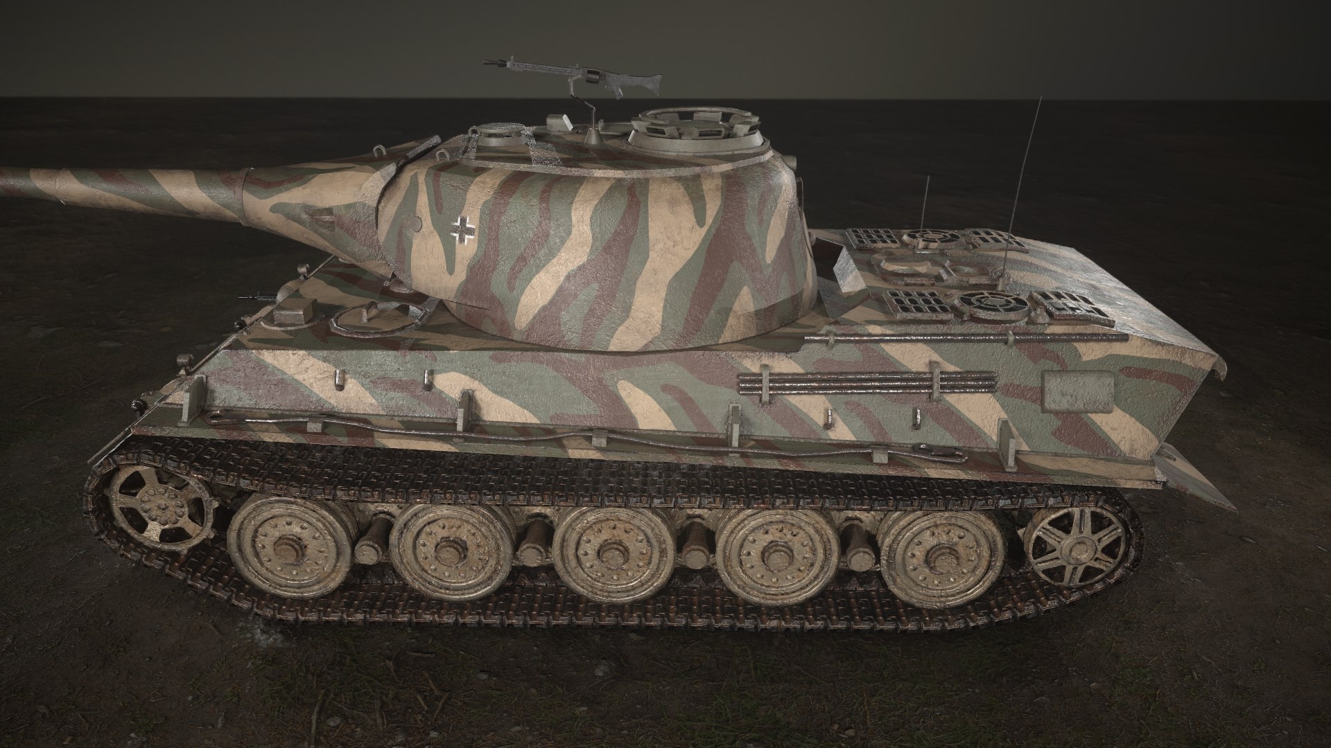 German panzer vii lowe model - TurboSquid 1426139