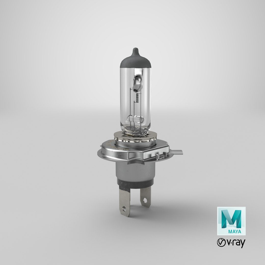 Automotive H4 Halogen Light Model - TurboSquid 1629752