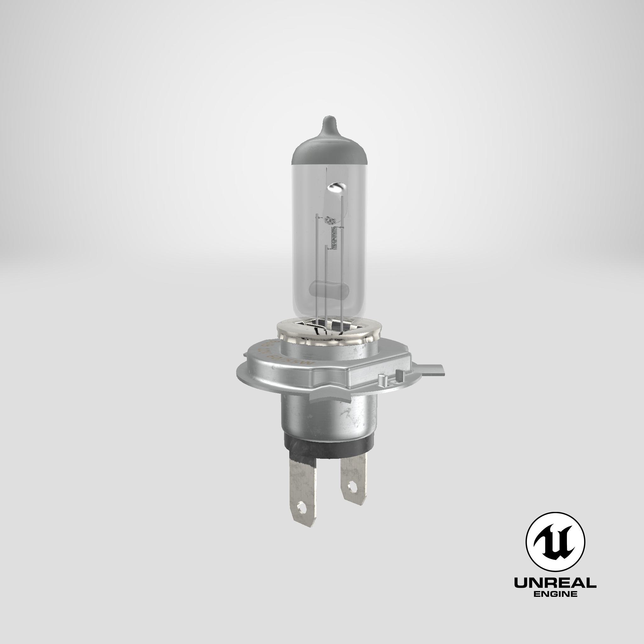 Automotive h4 halogen light model - TurboSquid 1629752