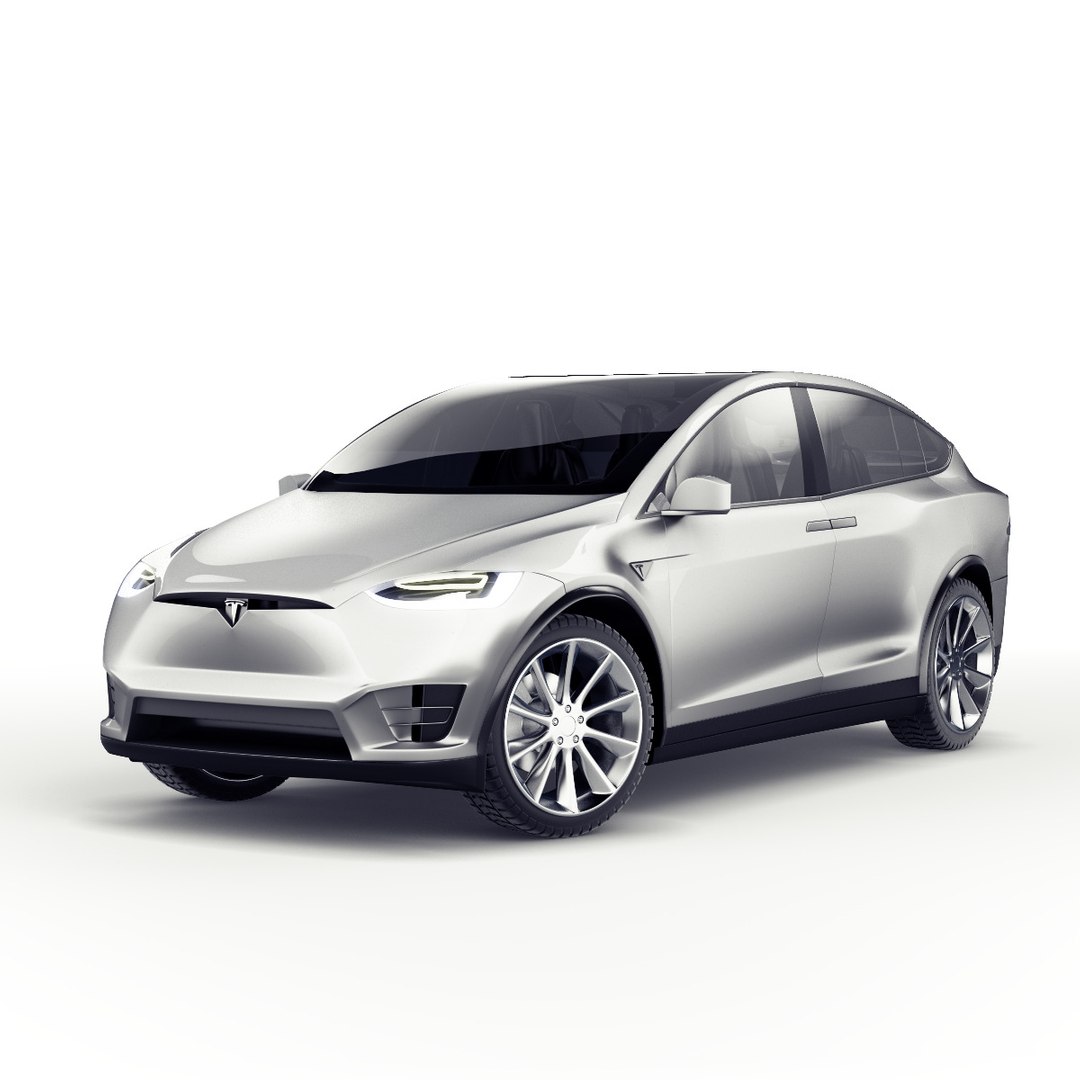 3D Tesla X Modelled - TurboSquid 1151912