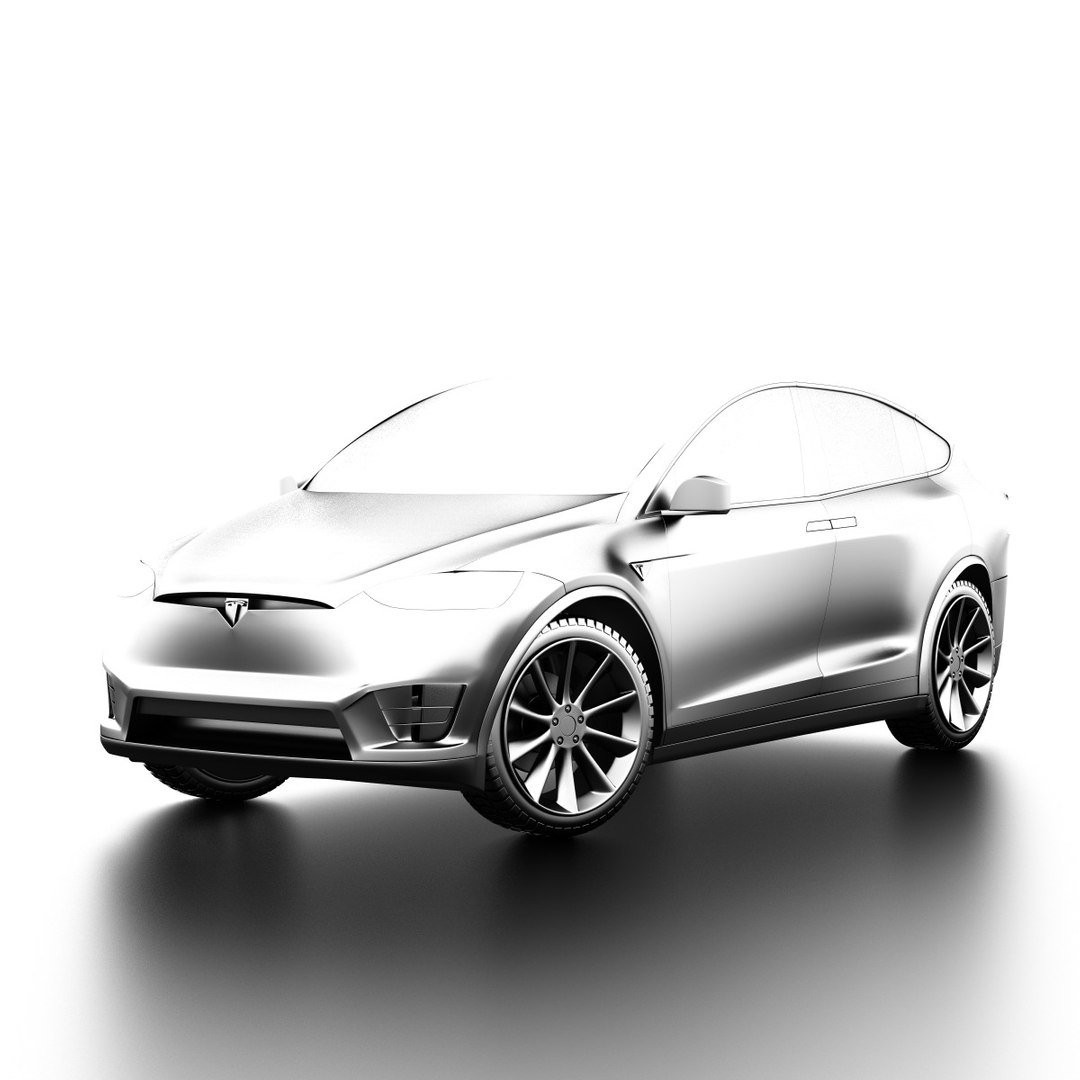 3D Tesla X Modelled - TurboSquid 1151912