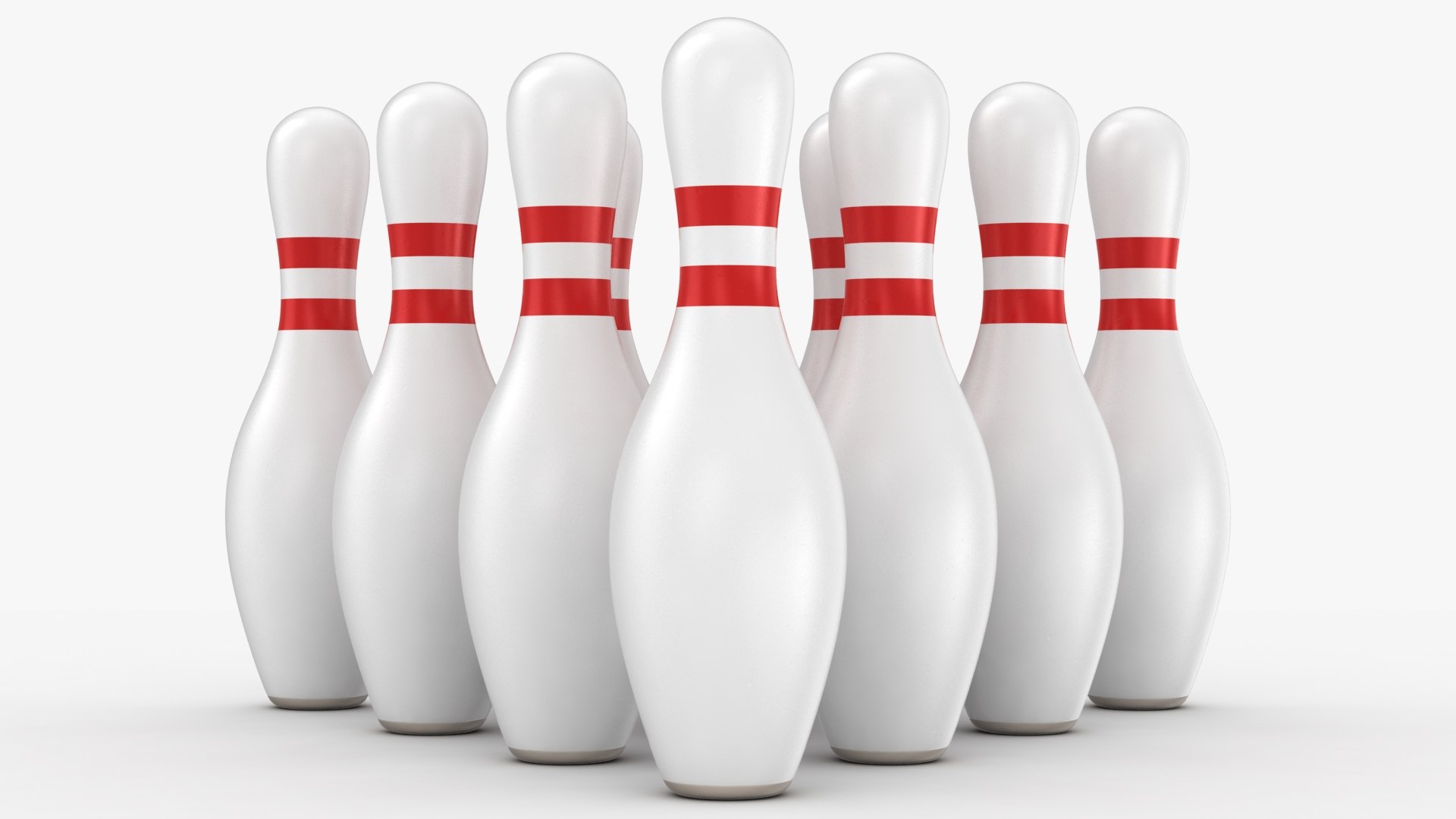 3D Bowling Pins - TurboSquid 1595394