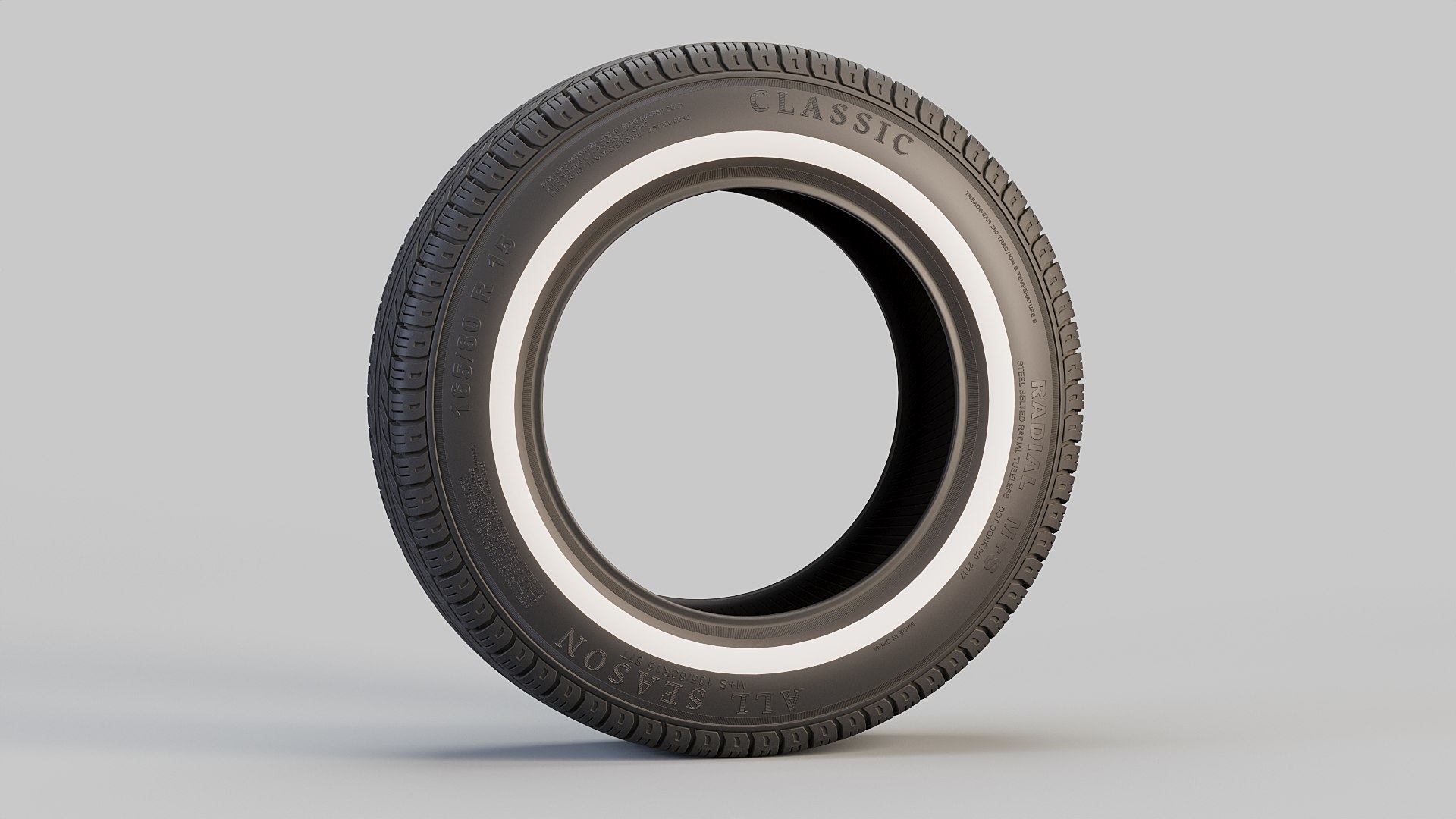 3D Classic Car Tyre - TurboSquid 2013695