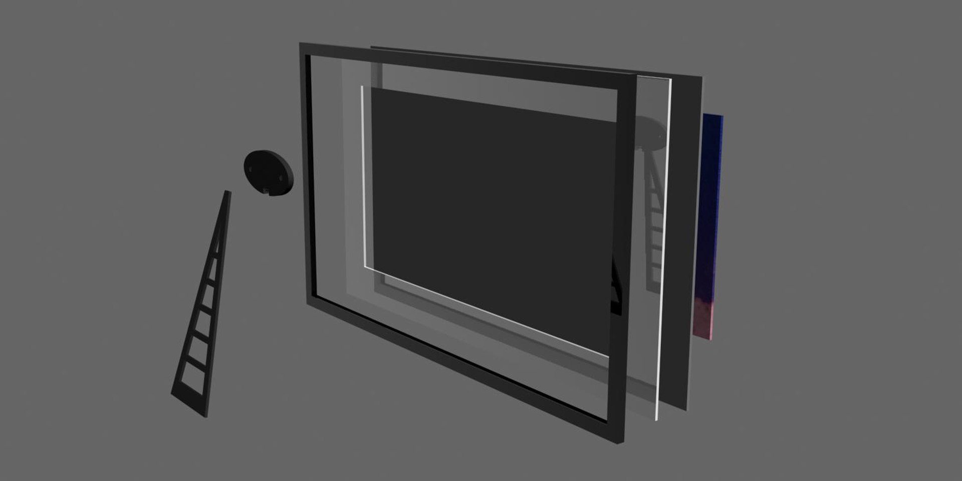 Photo Frame Fish 3d Model