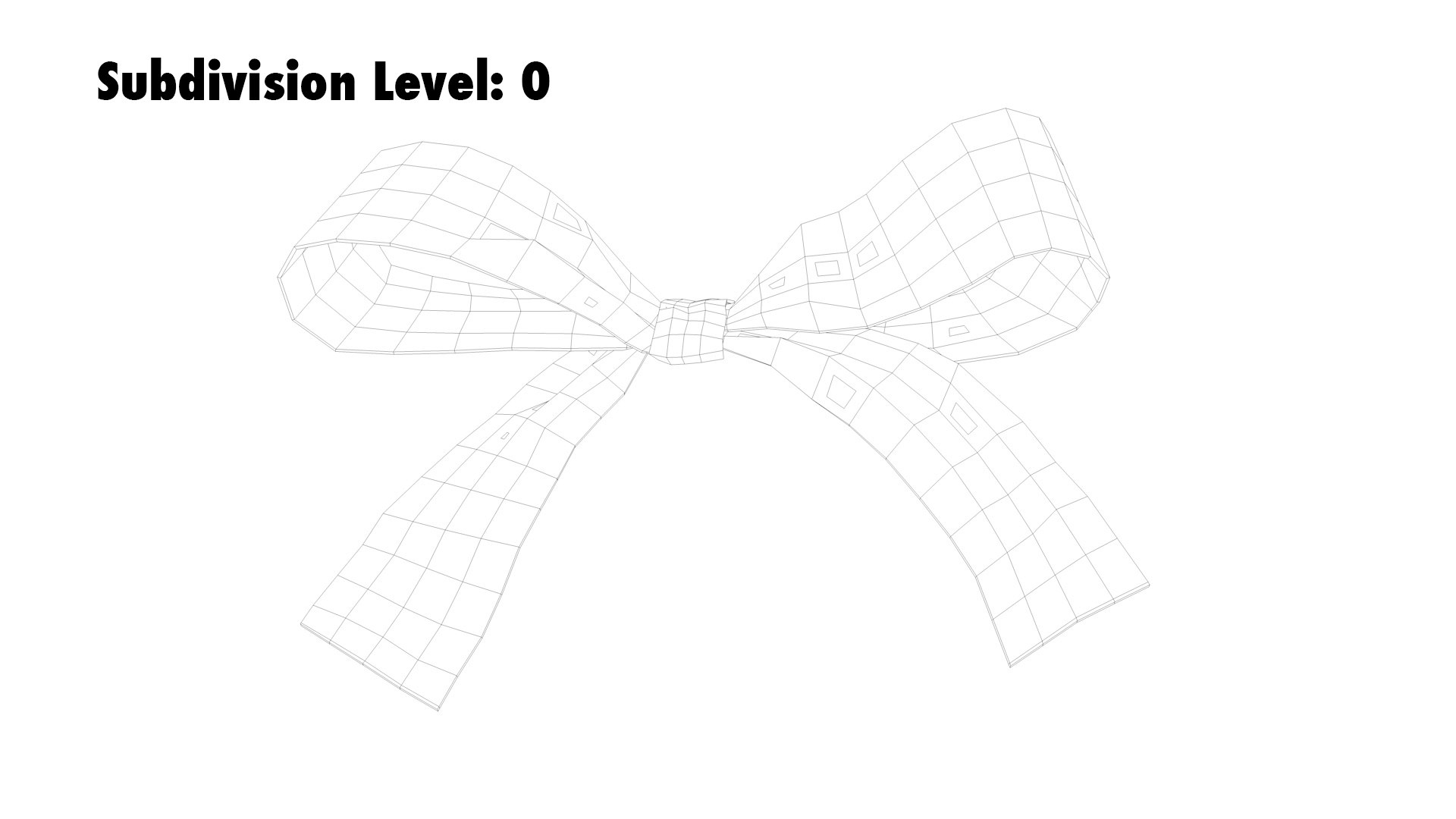 Ribbon Bow Untie Model - TurboSquid 1478965