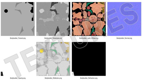 Muscular Bodybuilder Athlete Man Rigged for Maya 3D 모델 - TurboSquid 2060302