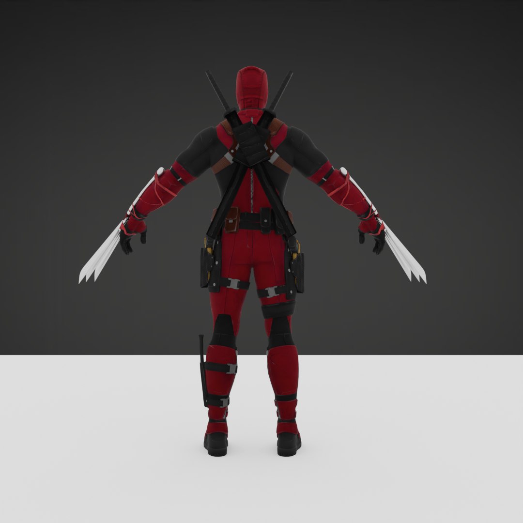 Deadpool 3D Model With Claws 3D Model - TurboSquid 2278791