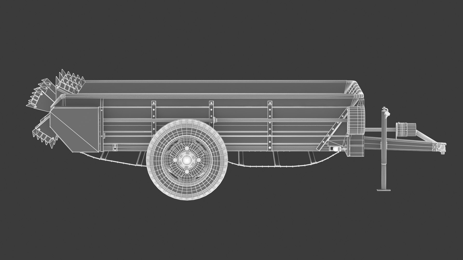 John Deere 34 Muck Spreader Model - TurboSquid 2363431