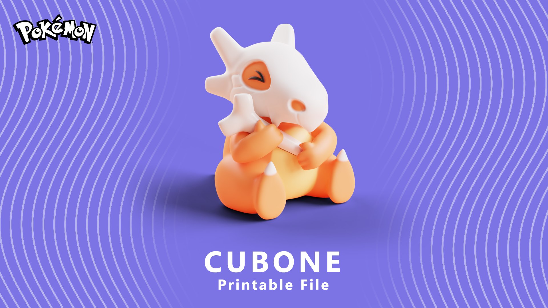 3D Pokemon Cubone Character - TurboSquid 2113386