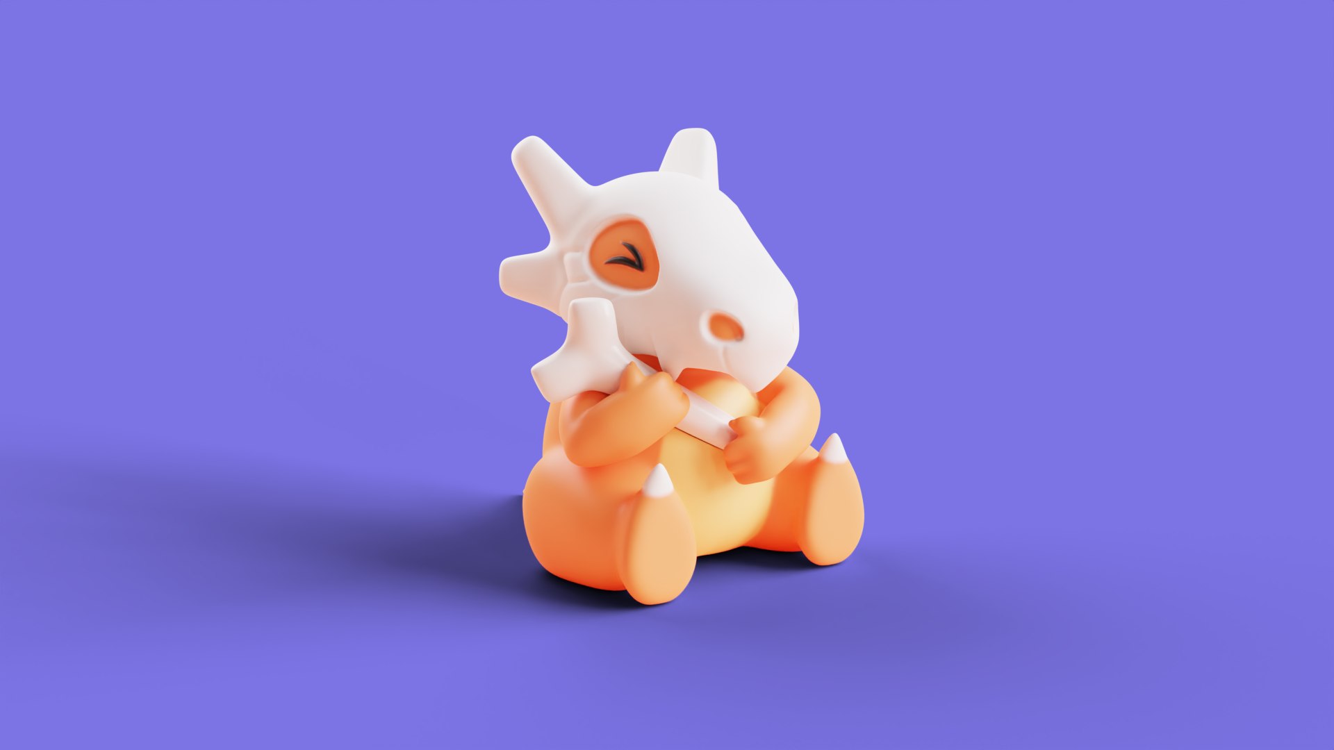 3D Pokemon Cubone Character - TurboSquid 2113386