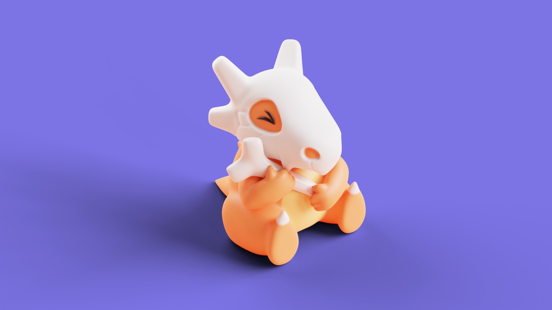 3D Pokemon Cubone Character - TurboSquid 2113386