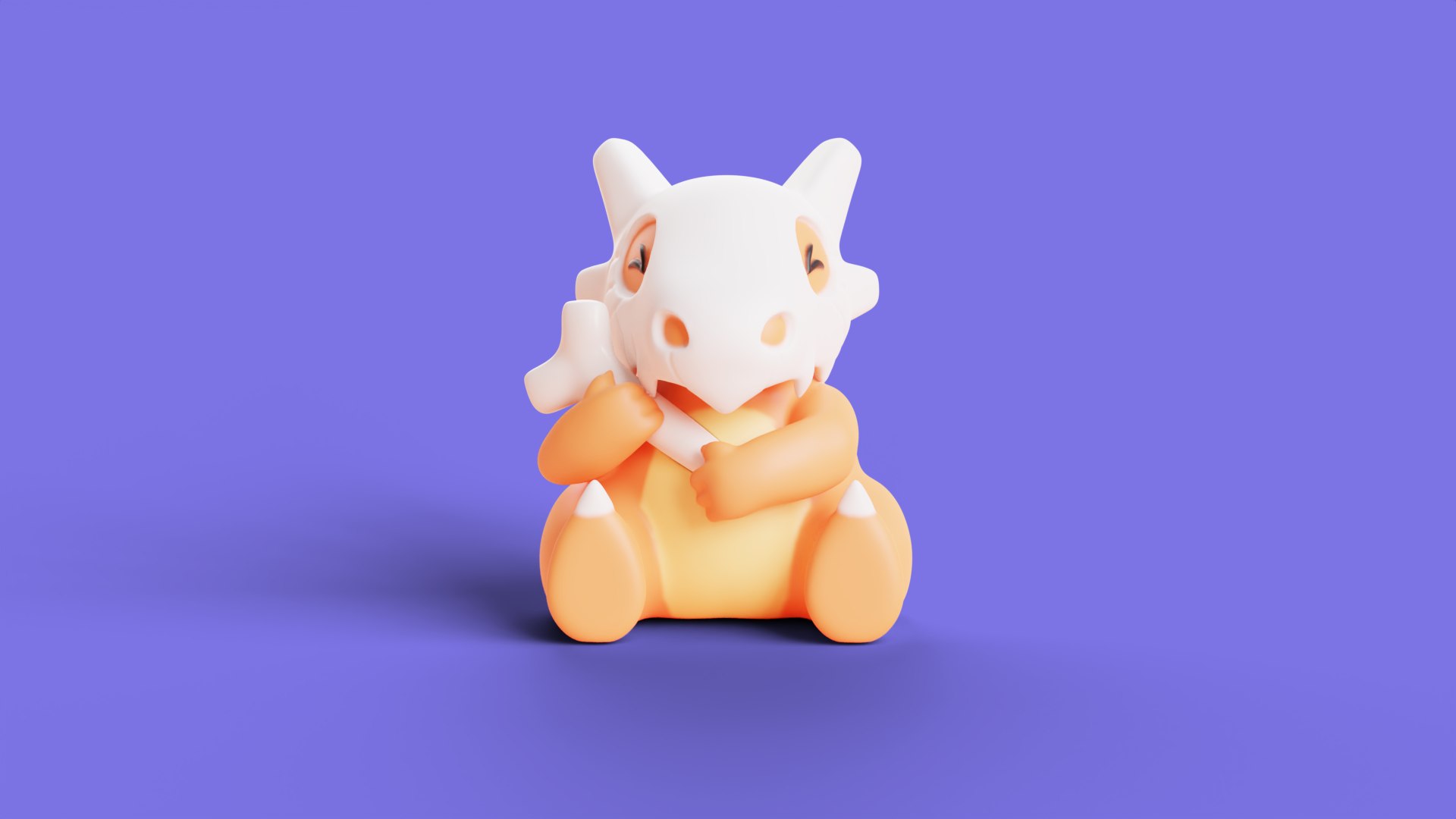 3D Pokemon Cubone Character - TurboSquid 2113386