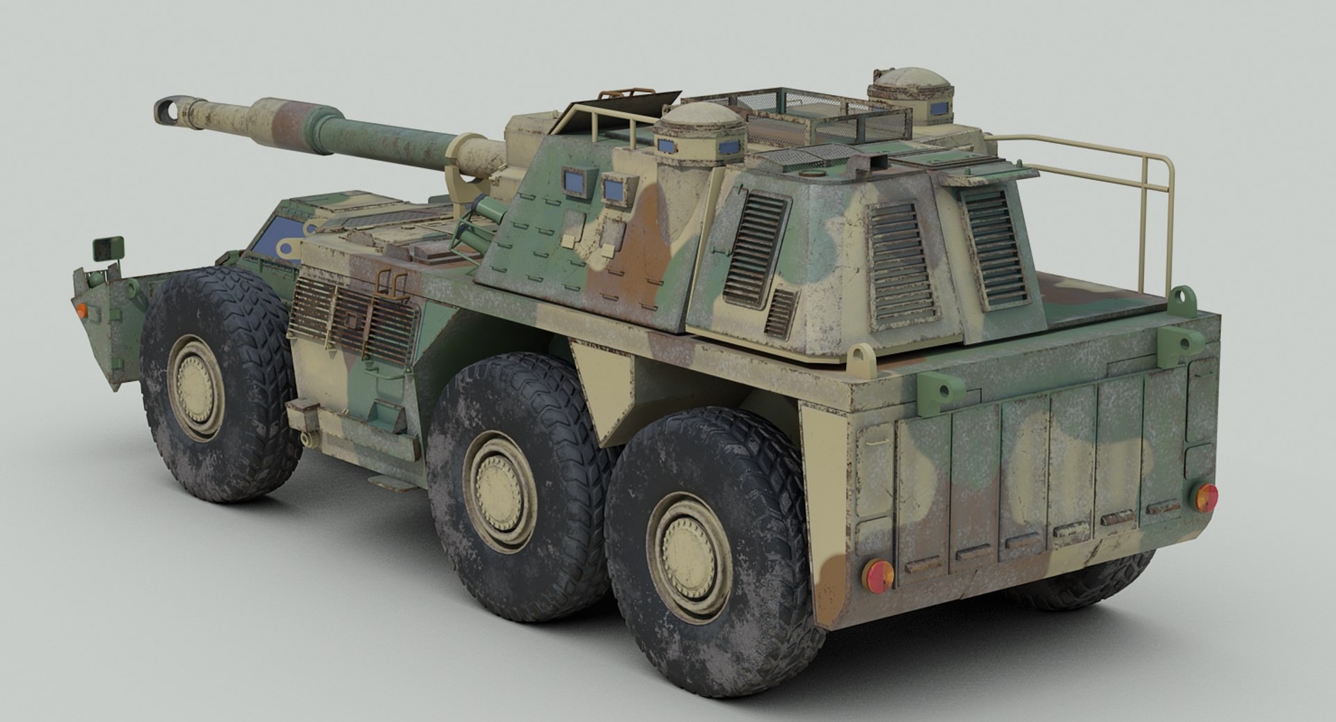 South Africa G6 Rhino 3d Model