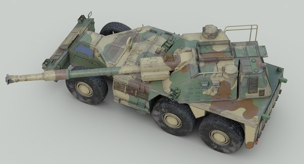 south africa g6 rhino 3d model