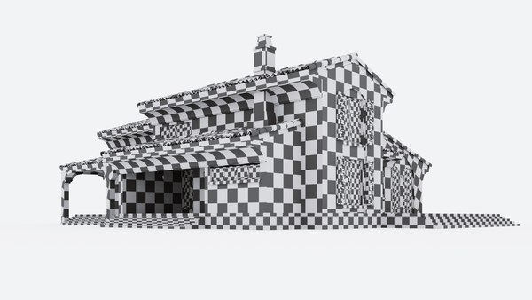 3D villa colonial model - TurboSquid 1674174