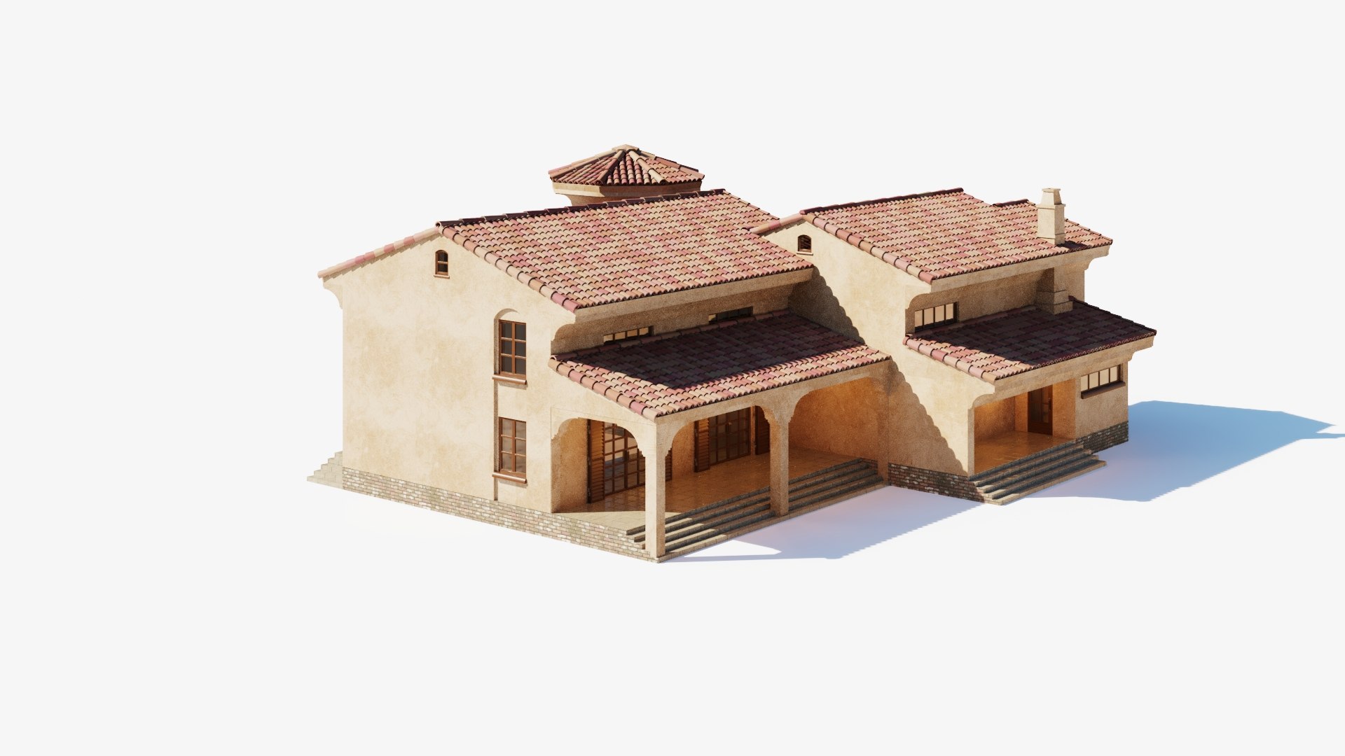 3D Villa Colonial Model - TurboSquid 1674174