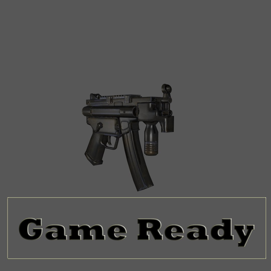 machine gun 3d model