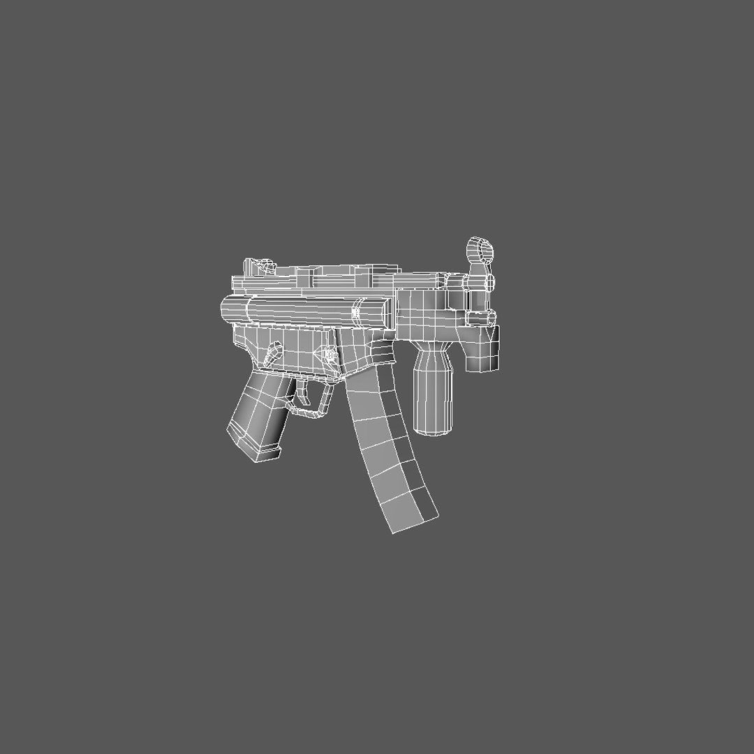 machine gun 3d model