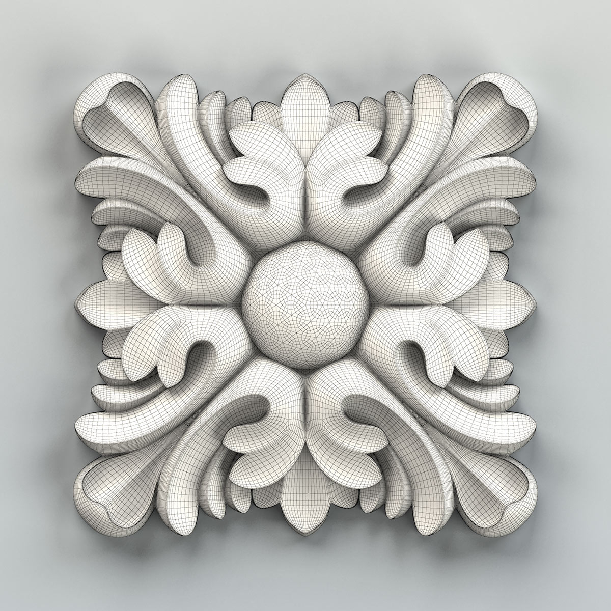 Cnc square rosette 3D model - TurboSquid 1688954