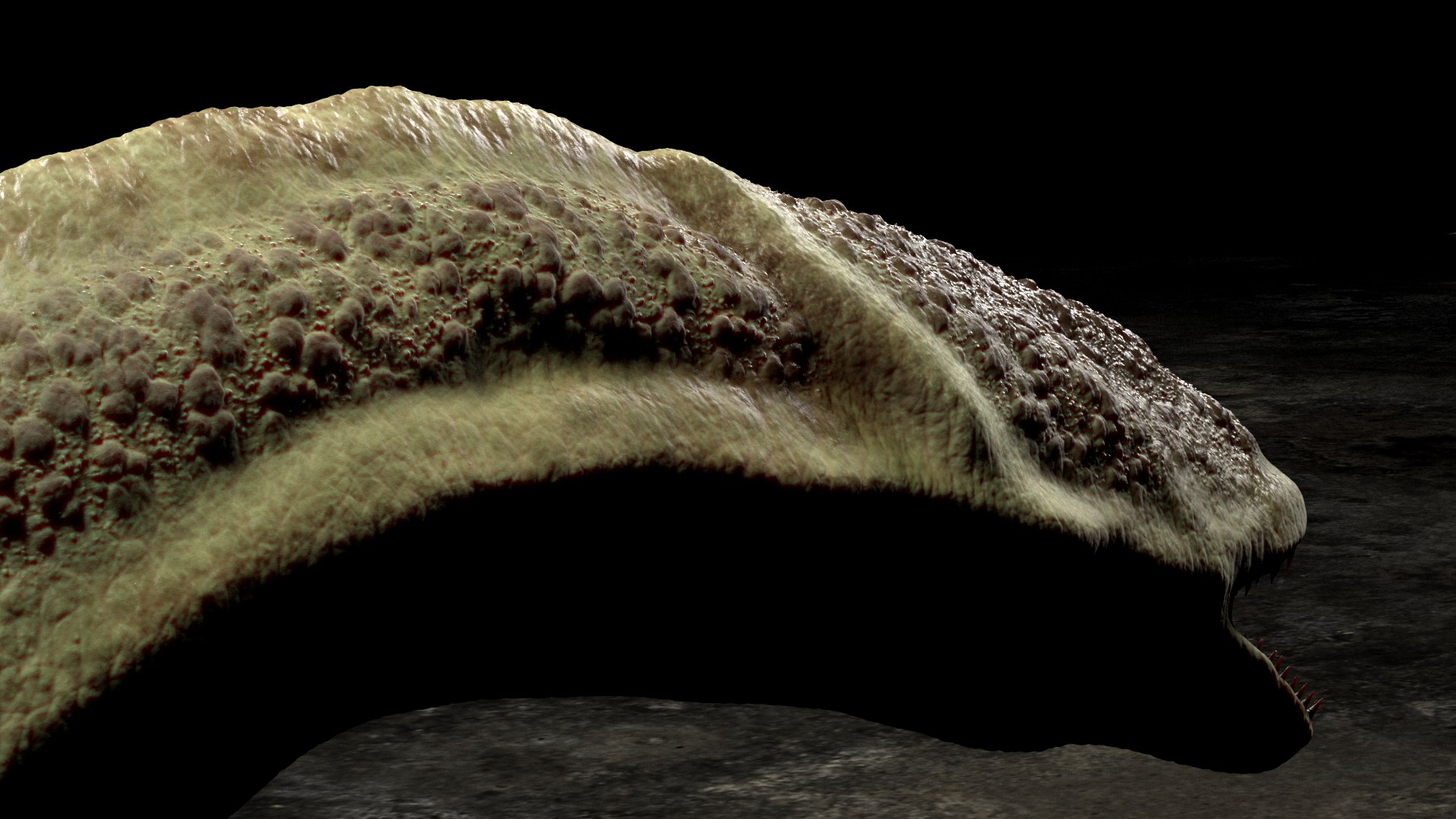 Free 3D Giant Worm Creature - TurboSquid 2231916