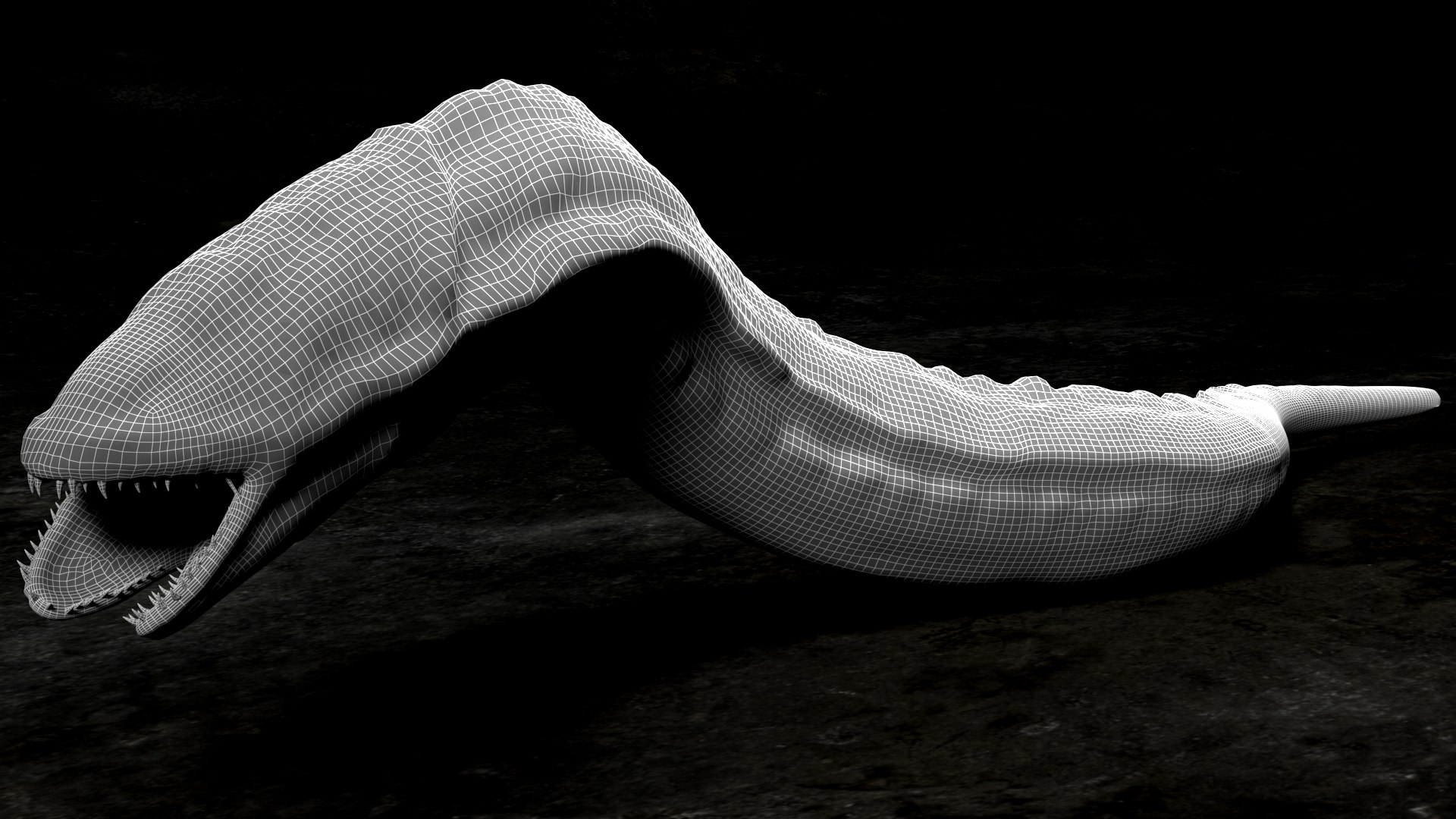 Free 3D Giant Worm Creature - TurboSquid 2231916