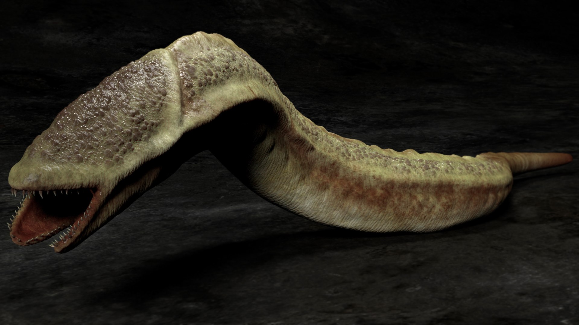 Free 3D Giant Worm Creature - TurboSquid 2231916