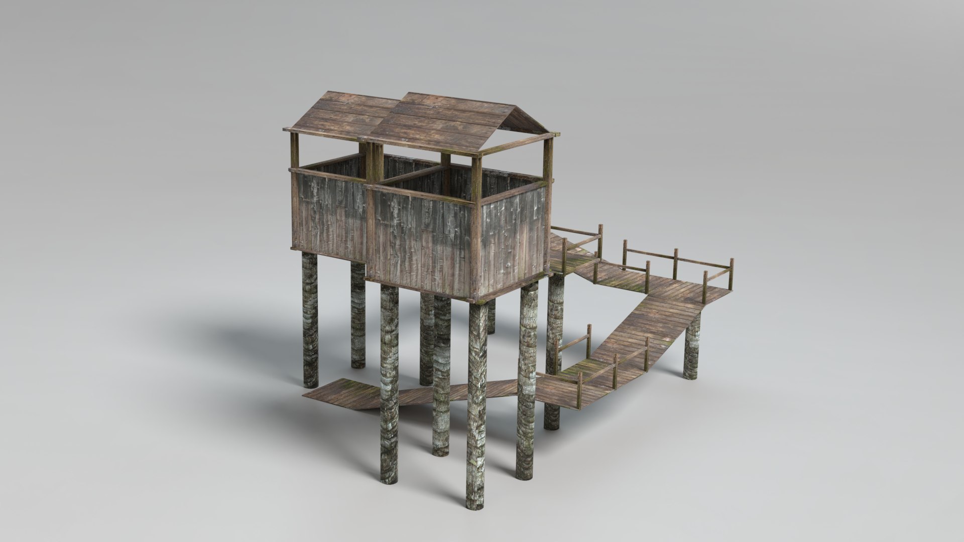 Bridges Towers 3D Model - TurboSquid 1511962