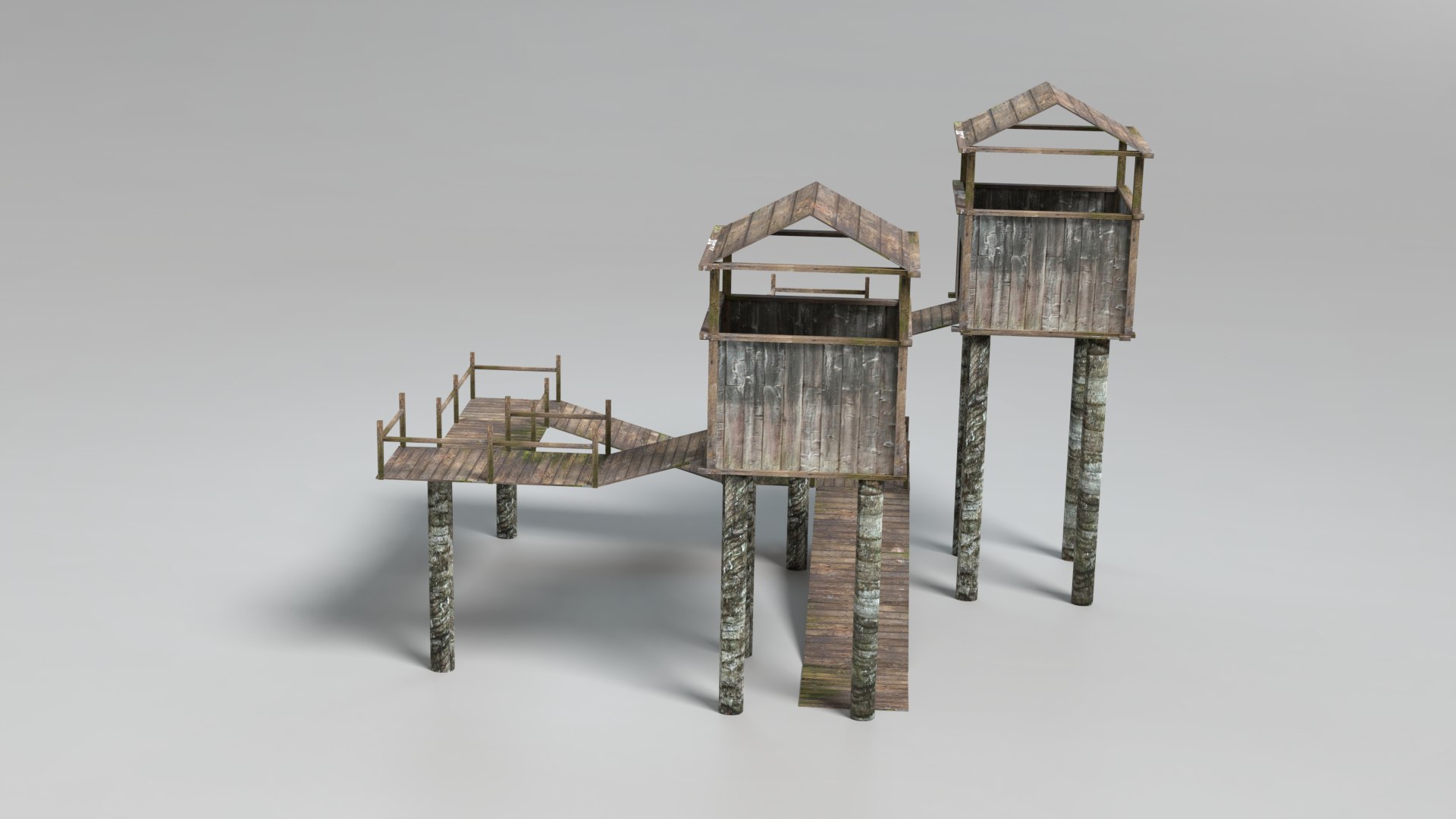 Bridges Towers 3D Model - TurboSquid 1511962