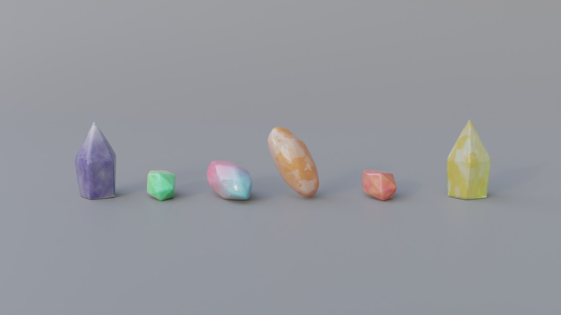 Crystals Set 3D - TurboSquid 2050442