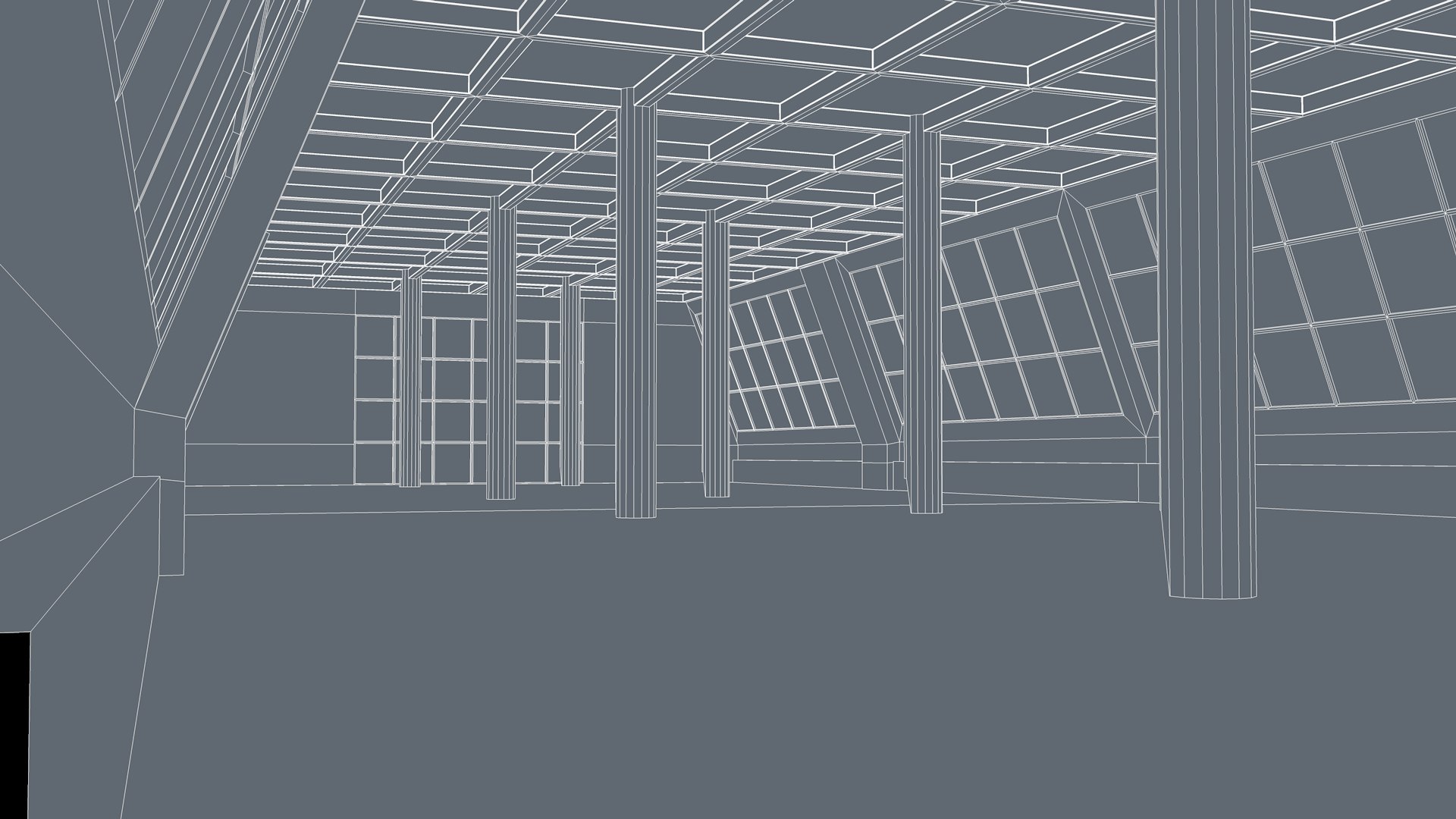 3D Futuristic Warehouse Model - TurboSquid 2204321