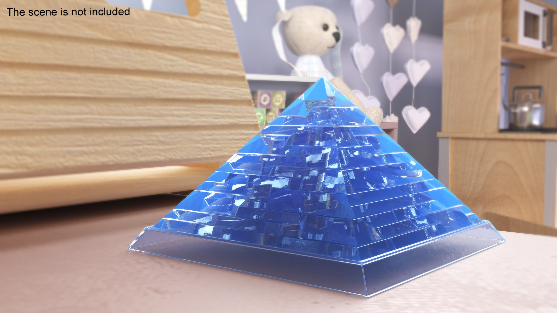 Crystal Pyramid Puzzle Blue 3D - TurboSquid 2177337