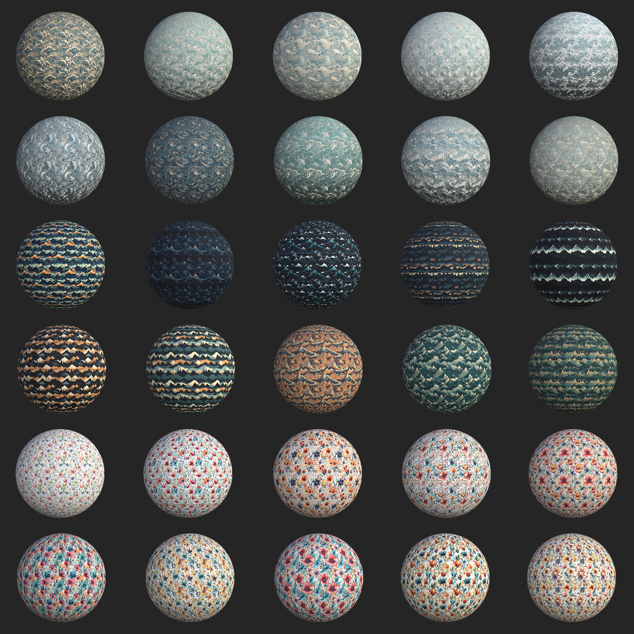modelo 3d 30 Wallpaper Pack PBR Seamless 4k Texture Bundle Set ...