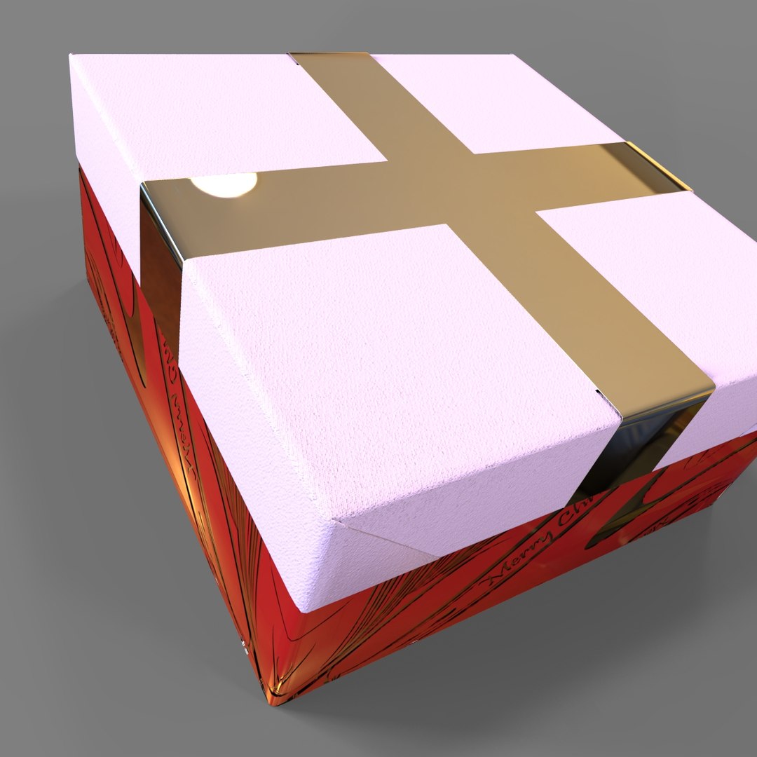 3d max gift box