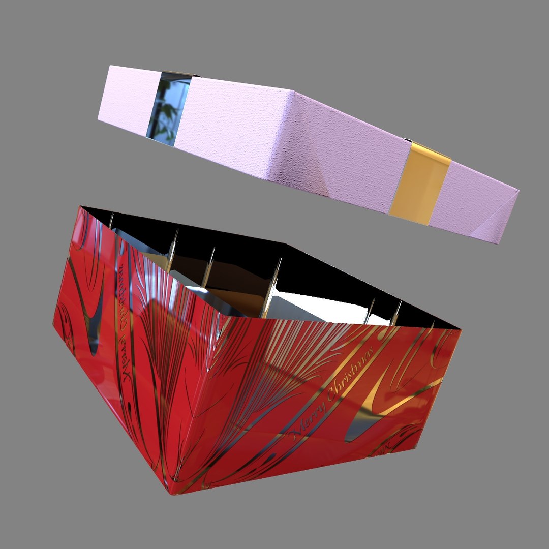 3d max gift box