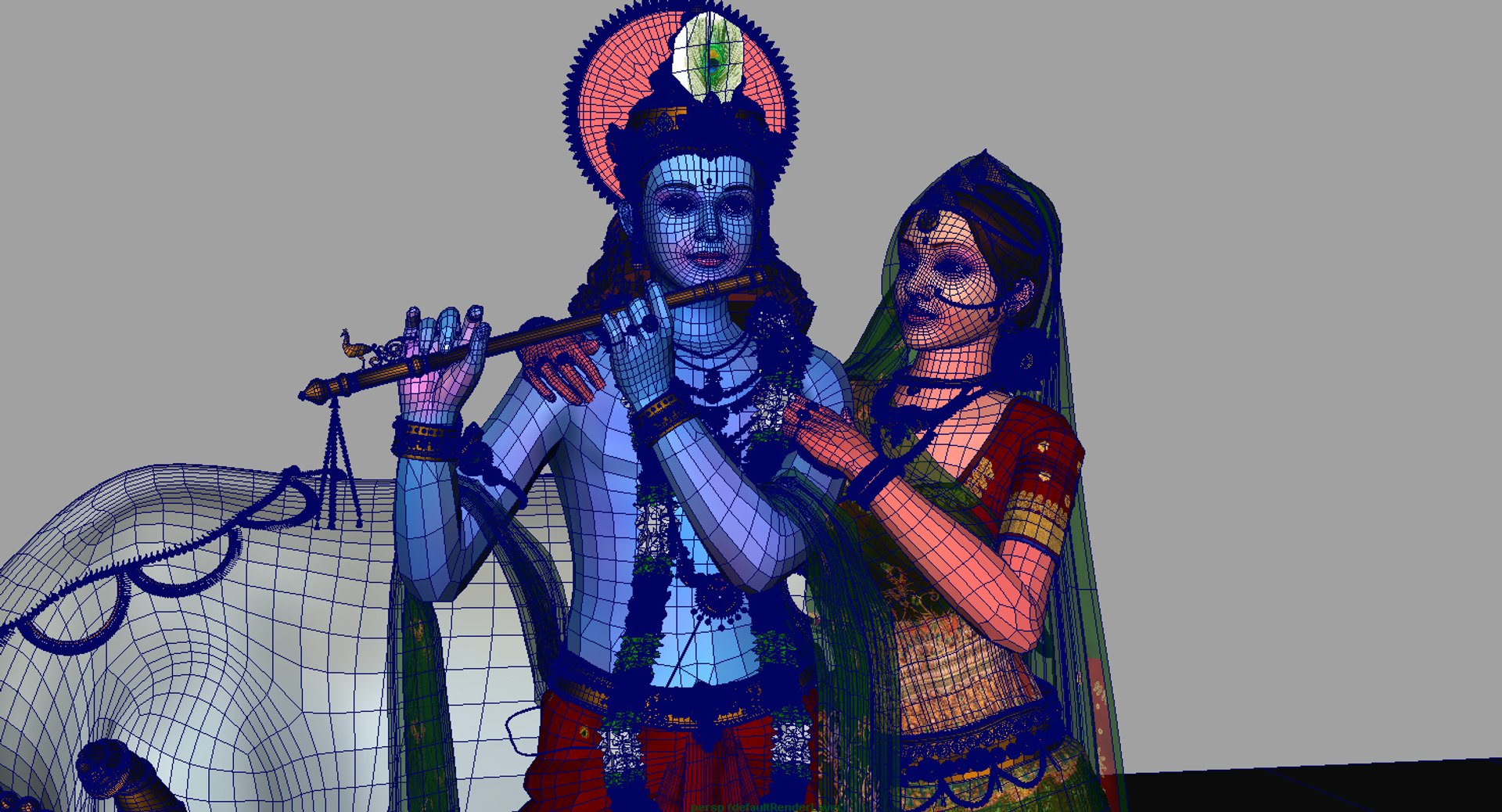 God Krishna 3D Model - TurboSquid 1564480