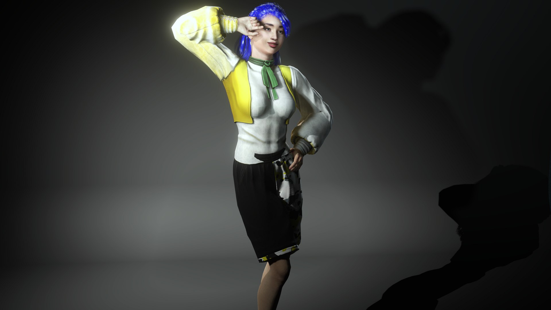 Camouflage Chic 3D Fashion Diva 3D Model - TurboSquid 2336722