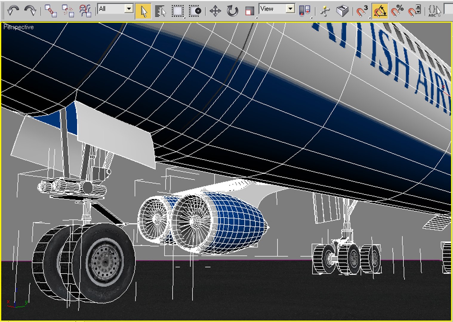 aeroplane aero plane 3d max