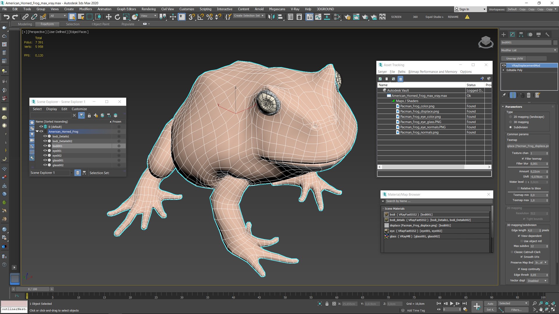 3D Model American Horned Frog - TurboSquid 2307909