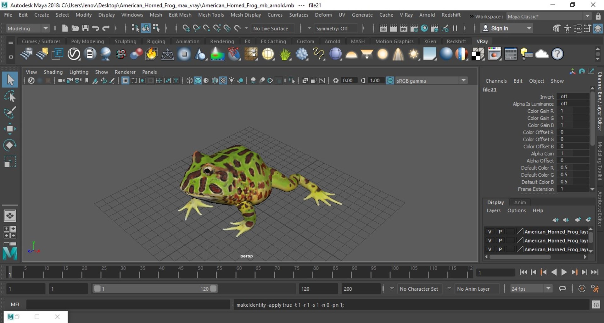 3D Model American Horned Frog - TurboSquid 2307909