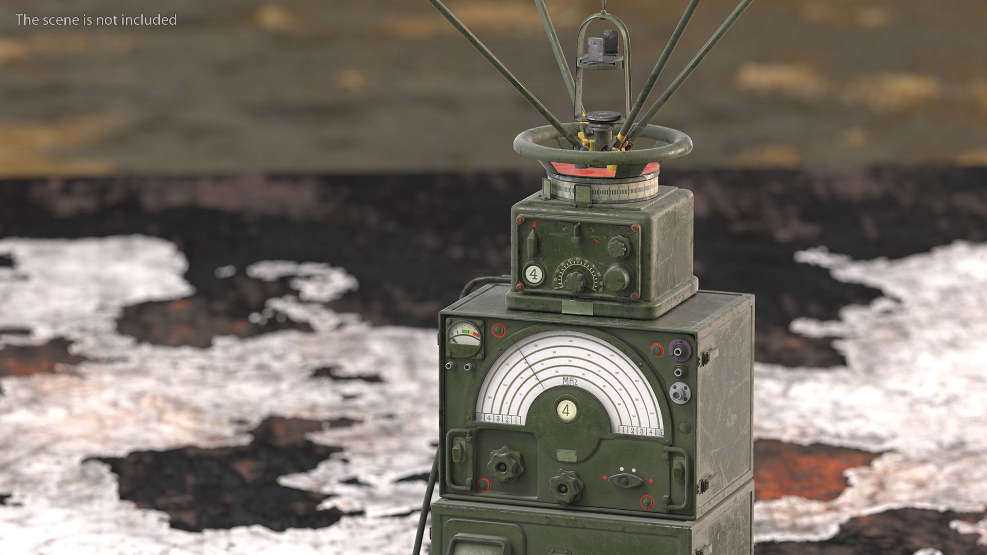 Military Direction Finder Antenna 3D - TurboSquid 1683604