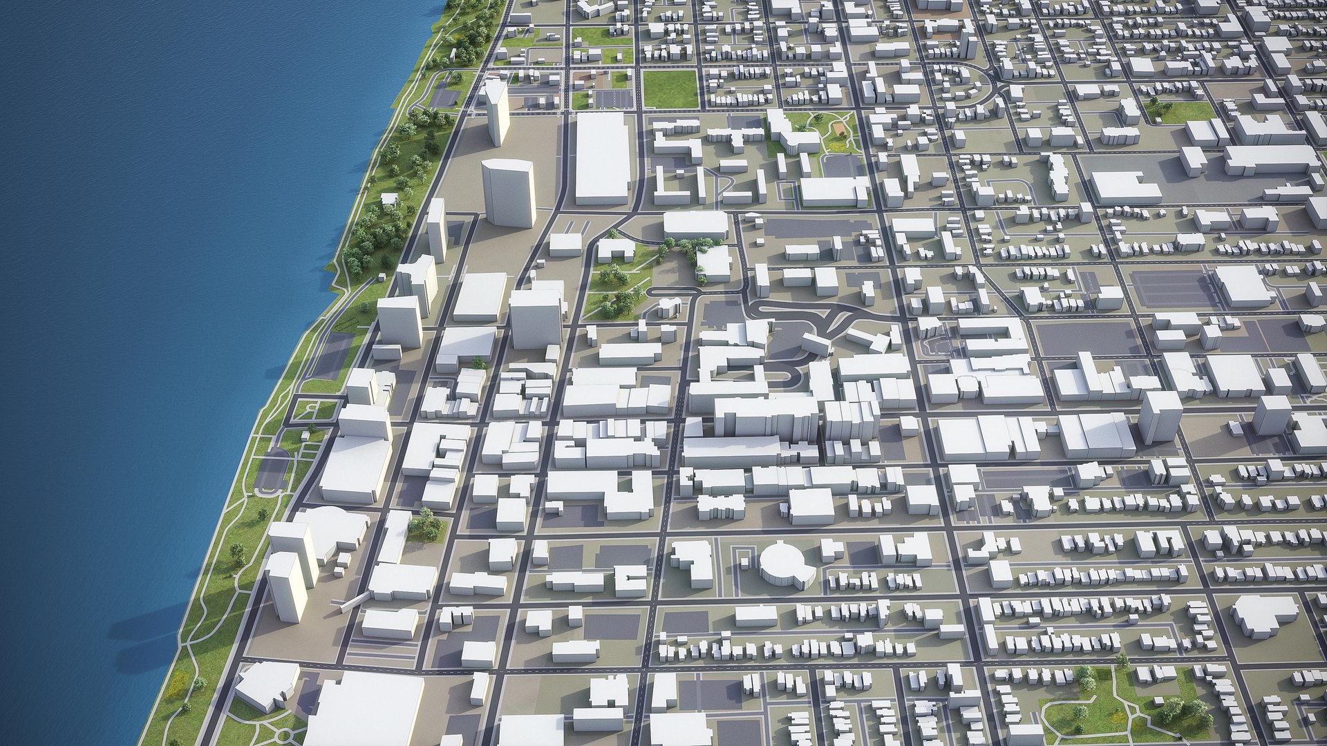 3D Model Windsor Area Buildings - TurboSquid 1615445