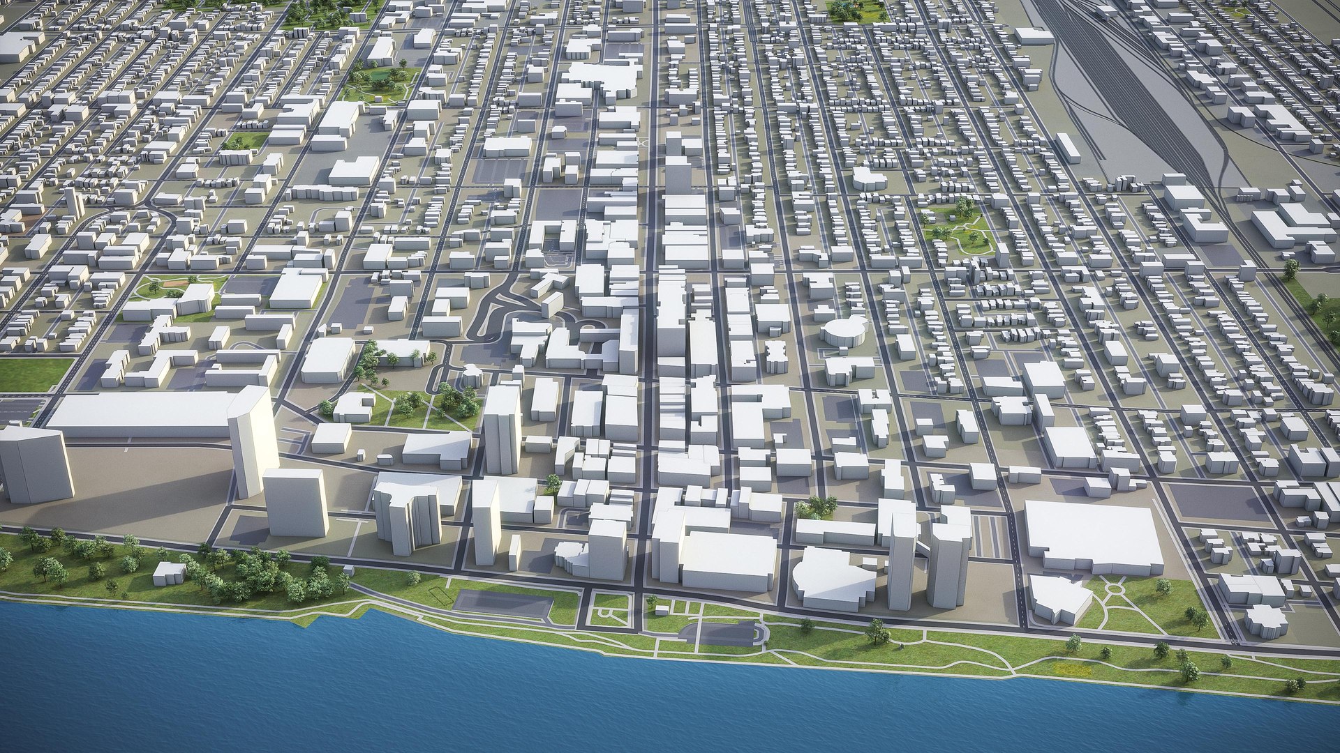 3D Model Windsor Area Buildings - TurboSquid 1615445