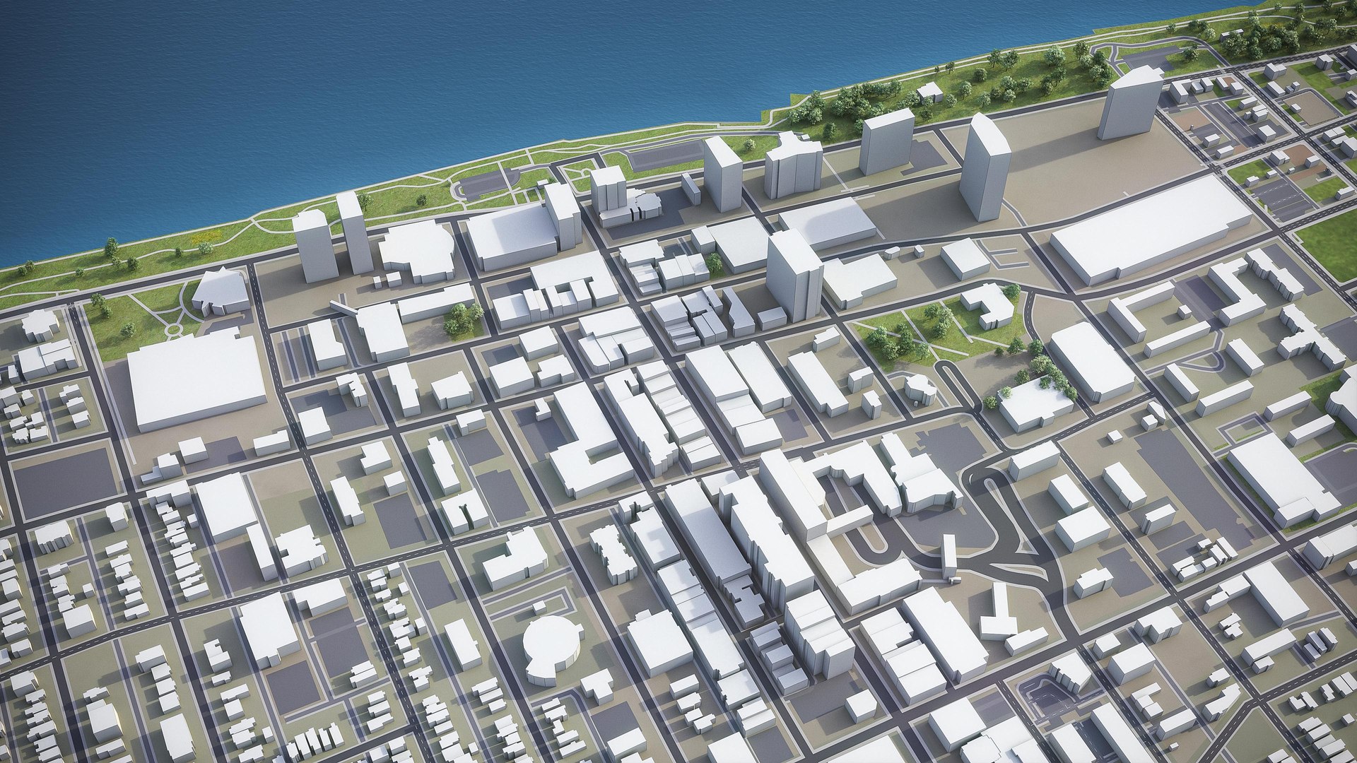 3D Model Windsor Area Buildings - TurboSquid 1615445