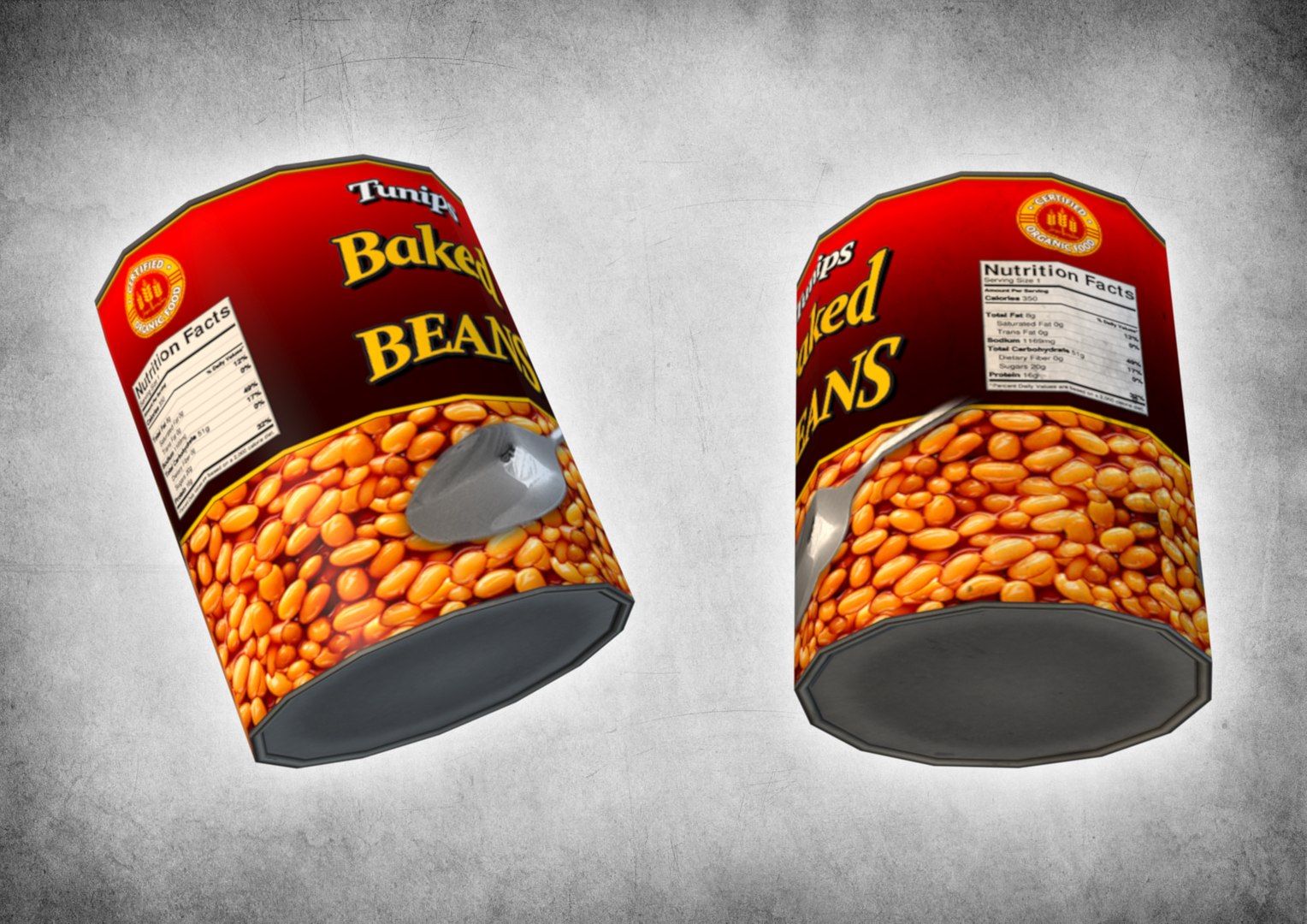 3d Canned Beans Model
