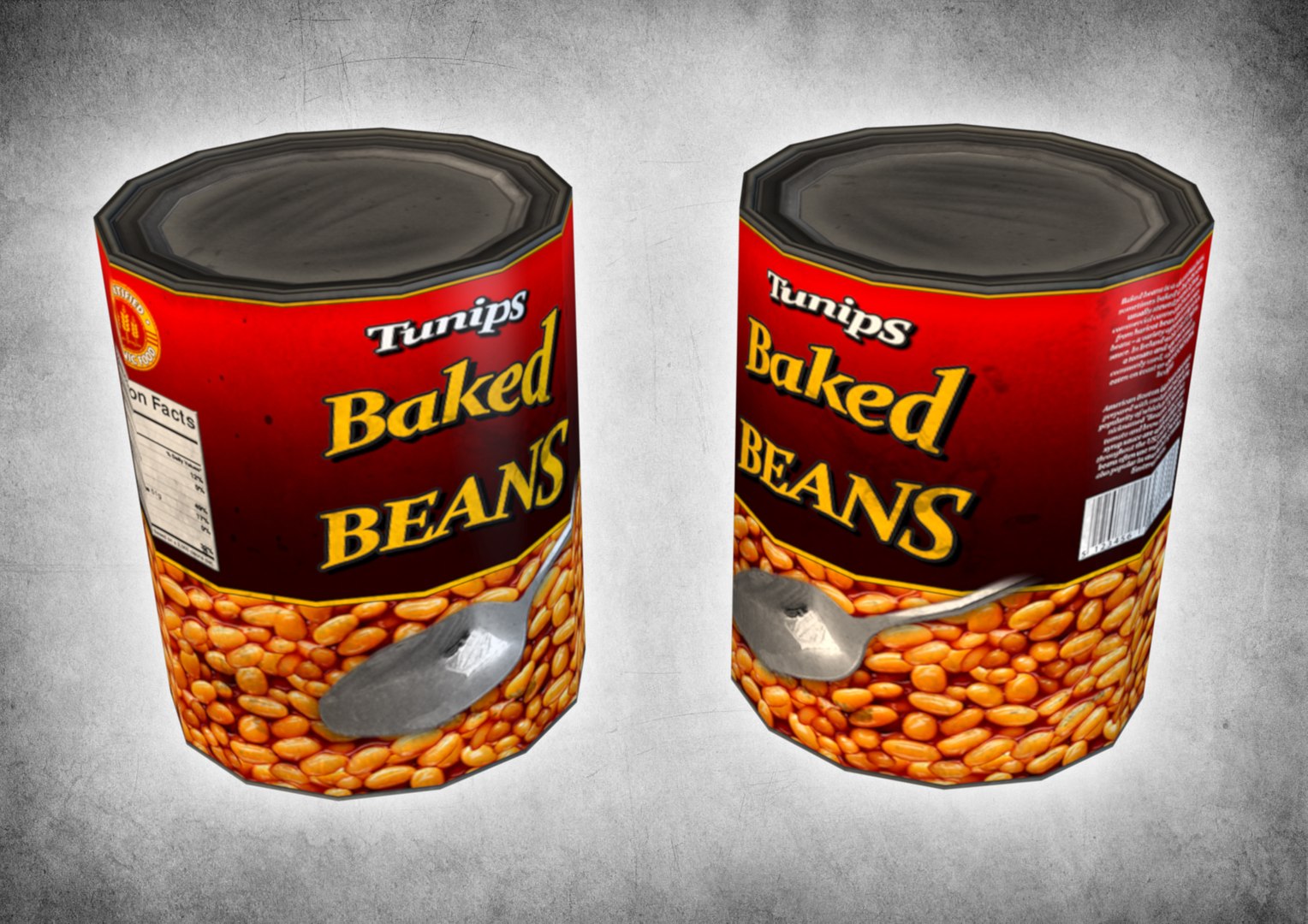 3d Canned Beans Model